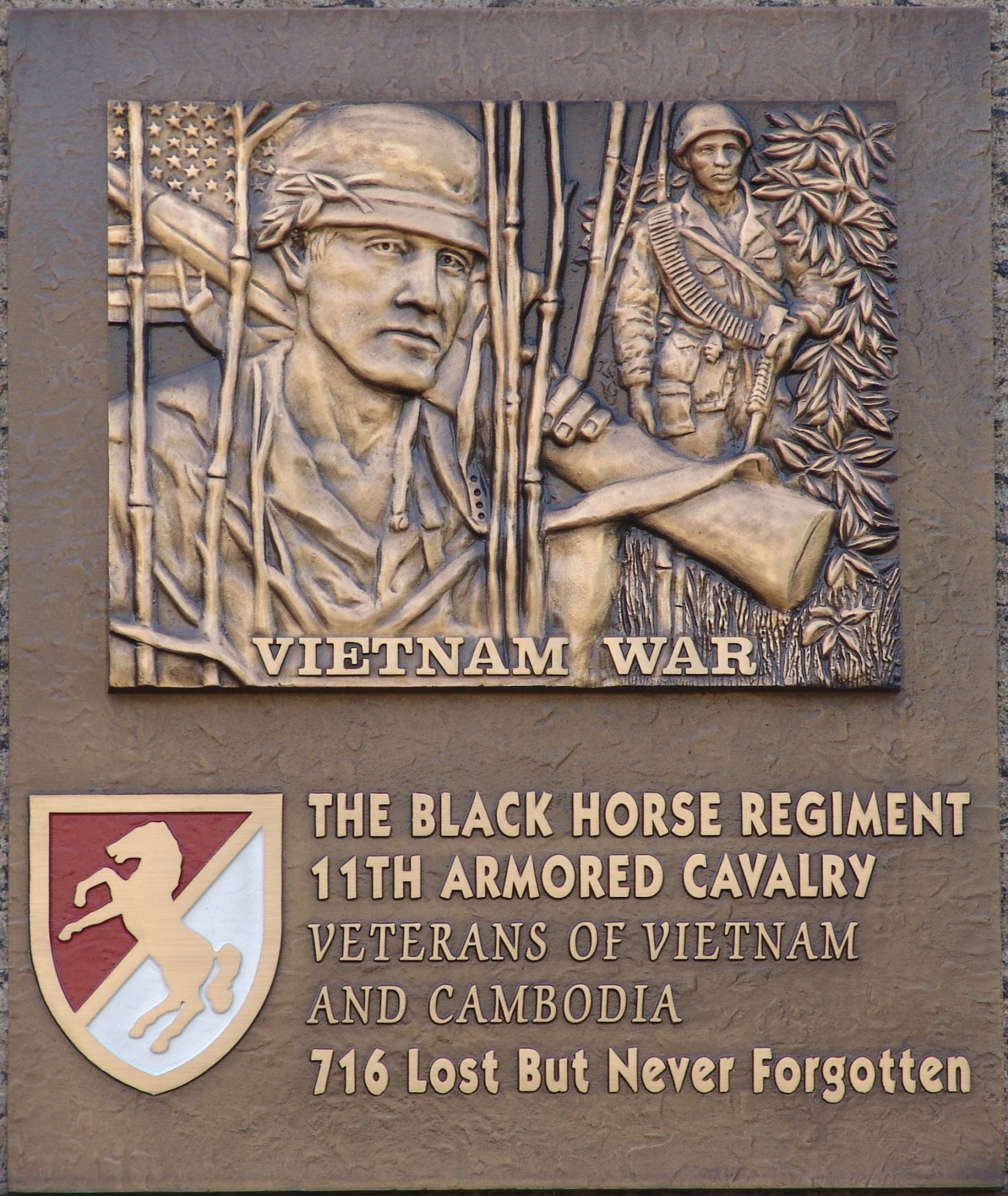 Black Horse Regiment Memorial 11th Armored Cavalry - Shrine of Remembrance
